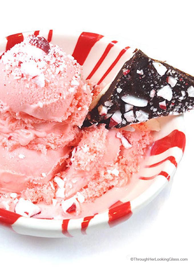 Peppermint Stick Ice Cream - Through Her Looking Glass