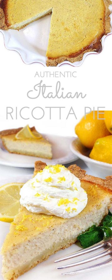 Authentic Italian Ricotta Pie - Through Her Looking Glass