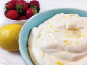 Easy Lemon Cream with Lemon Curd - Through Her Looking Glass