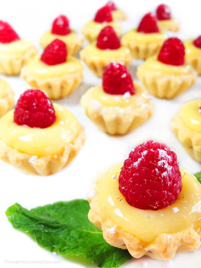 Raspberry Lemon Tartlets - Through Her Looking Glass