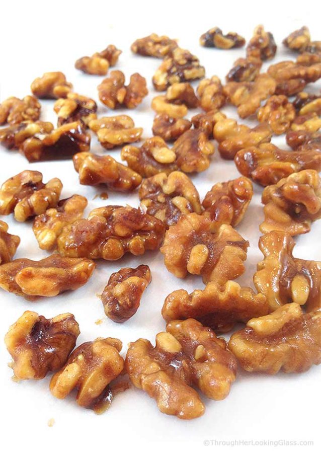 Caramelized Maple Walnuts - Through Her Looking Glass