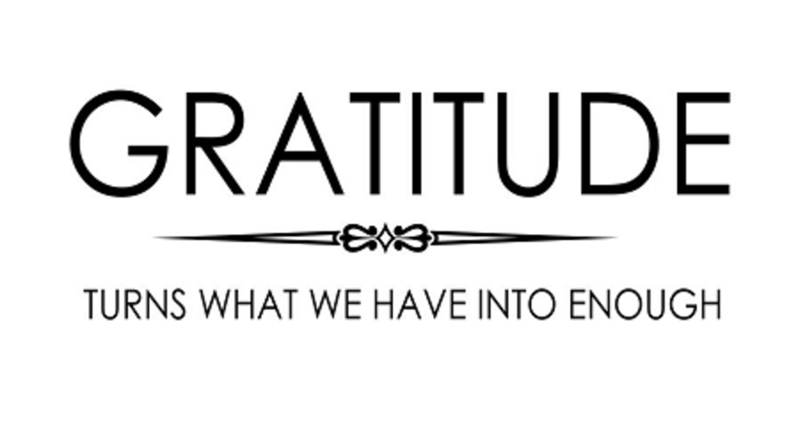 Gratitude Turns What We Have Through Her Looking Glass