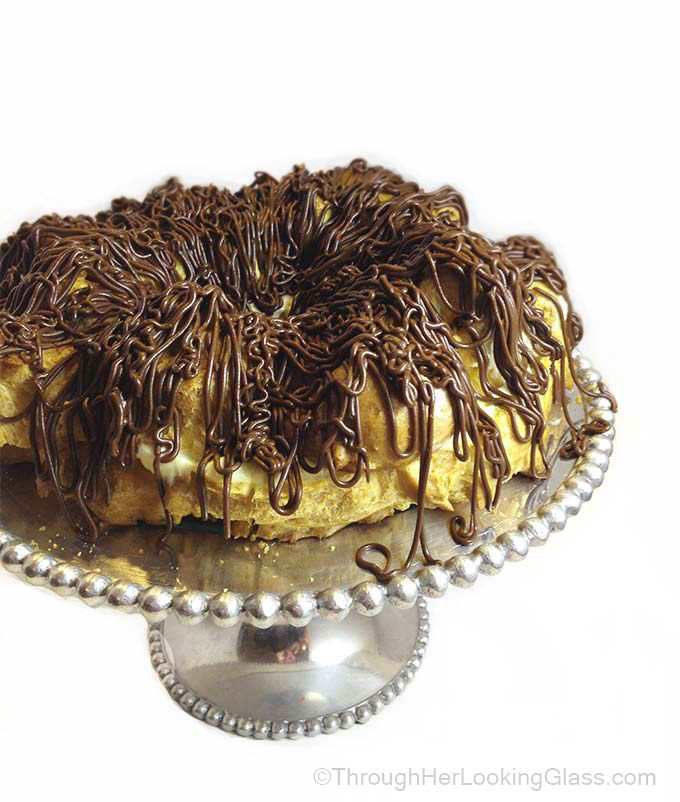 Boston Cream Eclair Cake - Through Her Looking Glass