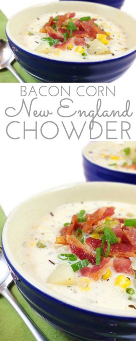 New England Bacon Corn Chowder - Through Her Looking Glass