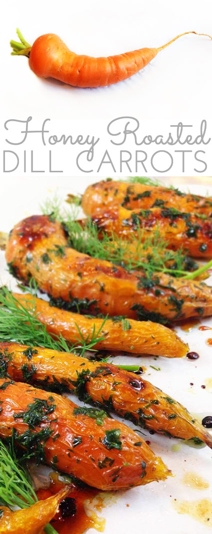 Honey Roasted Dill Carrots - Through Her Looking Glass