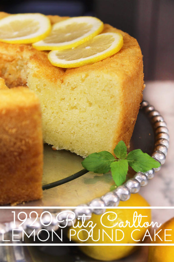 Ritz Carlton Lemon Pound Cake Recipe - Through Her Looking Glass